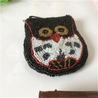 China Factory direct sales of new fashion bead embroidered wallet card bag passport cover beaded purse   handbag  card bag26 for sale