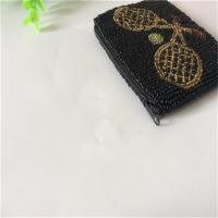 China Factory direct sales of new fashion bead embroidered wallet card bag passport cover beaded purse   handbag  card bag28 for sale