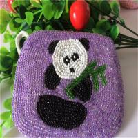 China Factory direct sales of new fashion bead embroidered wallet card bag passport cover beaded purse   handbag  card bag30 for sale