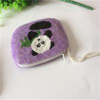 China Factory direct sales of new fashion bead embroidered wallet card bag passport cover beaded purse   handbag  card bag30 for sale