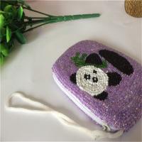 China Factory direct sales of new fashion bead embroidered wallet card bag passport cover beaded purse   handbag  card bag30 for sale