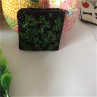 China Factory direct sales of new fashion bead embroidered wallet card bag passport cover beaded purse   handbag  card bag30 for sale