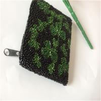 China Factory direct sales of new fashion bead embroidered wallet card bag passport cover beaded purse   handbag  card bag31 for sale
