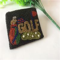 China Factory direct sales of new fashion bead embroidered wallet card bag passport cover beaded purse   handbag  card bag34 for sale