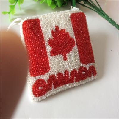 China Factory direct sales of new fashion bead embroidered wallet card bag passport cover beaded purse   handbag  card bag35 for sale