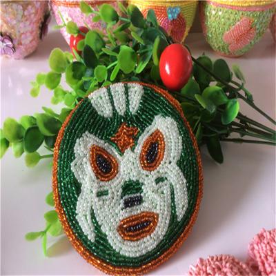 China Factory direct sales of new fashion bead embroidered wallet card bag passport cover beaded purse   handbag  card bag36 for sale