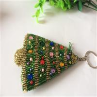 China Factory direct sales of new fashion bead embroidered wallet card bag passport cover beaded purse   handbag  card bag37 for sale