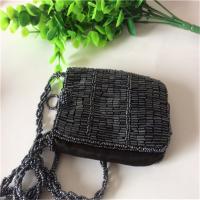 China Factory direct sales of new fashion bead embroidered wallet card bag passport cover beaded purse   handbag  card bag38 for sale
