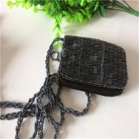 China Factory direct sales of new fashion bead embroidered wallet card bag passport cover beaded purse   handbag  card bag38 for sale