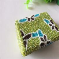 China Factory direct sales of new fashion bead embroidered wallet card bag passport cover beaded purse   handbag  card bag39 for sale