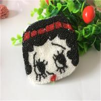 China Factory direct sales of new fashion bead embroidered wallet card bag passport cover beaded purse   handbag  card bag39 for sale