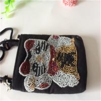 China Factory direct sales of new fashion bead embroidered wallet card bag passport cover beaded purse   handbag  card bag42 for sale