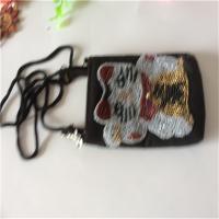 China Factory direct sales of new fashion bead embroidered wallet card bag passport cover beaded purse   handbag  card bag42 for sale