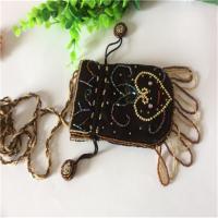 China Factory direct sales of new fashion bead embroidered wallet card bag passport cover beaded purse   handbag  card bag43 for sale
