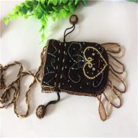 China Factory direct sales of new fashion bead embroidered wallet card bag passport cover beaded purse   handbag  card bag43 for sale