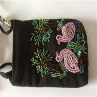 China Factory direct sales of new fashion bead embroidered wallet card bag passport cover beaded purse   handbag  card bag44 for sale