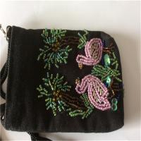China Factory direct sales of new fashion bead embroidered wallet card bag passport cover beaded purse   handbag  card bag44 for sale