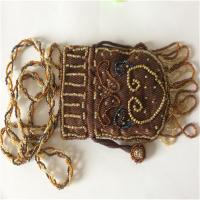 China Factory direct sales of new fashion bead embroidered wallet card bag passport cover beaded purse   handbag  card bag45 for sale