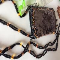 China Factory direct sales of new fashion bead embroidered wallet card bag passport cover beaded purse   handbag  card bag46 for sale