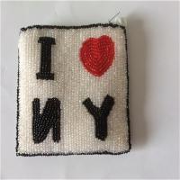 China Factory direct sales of new fashion bead embroidered wallet card bag passport cover beaded purse   handbag  card bag47 for sale