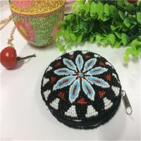 China Factory direct sales of new fashion bead embroidered wallet card bag passport cover beaded purse   handbag  card bag52 for sale