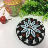 China Factory direct sales of new fashion bead embroidered wallet card bag passport cover beaded purse   handbag  card bag52 for sale