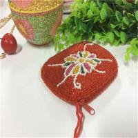 China Factory direct sales of new fashion bead embroidered wallet card bag passport cover beaded purse   handbag  card bag53 for sale