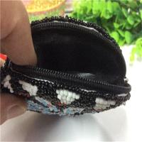 China Factory direct sales of new fashion bead embroidered wallet card bag passport cover beaded purse   handbag  card bag53 for sale
