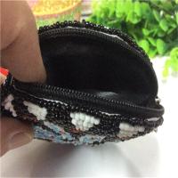 China Factory direct sales of new fashion bead embroidered wallet card bag passport cover beaded purse   handbag  card bag53 for sale