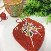 China Factory direct sales of new fashion bead embroidered wallet card bag passport cover beaded purse   handbag  card bag53 for sale