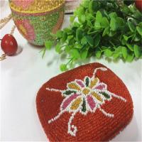 China Factory direct sales of new fashion bead embroidered wallet card bag passport cover beaded purse   handbag  card bag55 for sale