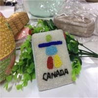 China Factory direct sales of new fashion bead embroidered wallet card bag passport cover beaded purse   handbag  card bag56 for sale