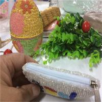 China Factory direct sales of new fashion bead embroidered wallet card bag passport cover beaded purse   handbag  card bag56 for sale
