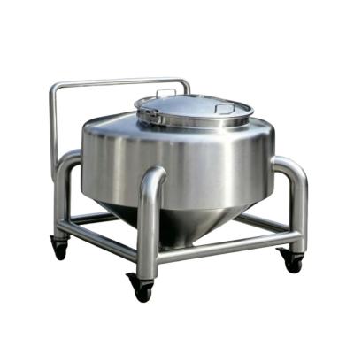 China Tablet Transfer Stainless Steel Circular Hopper 1100mm Pharmaceutical Machinery Spare Parts for sale
