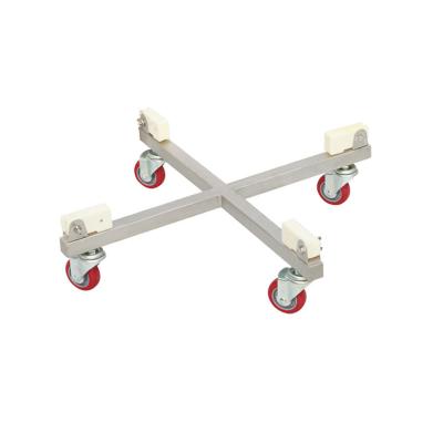 China Heavy Duty Transfer Trolley Lockable Casters 500MM Pharmaceutical Machinery Spare Parts for sale