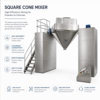 China Solid Dosage Pharmaceutical Powder Mixer 500L Cone Large Pharmacy Compounding Mixer for sale