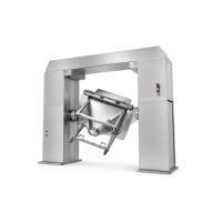 China Double Column Hopper Pharmaceutical Powder Mixer Automatic Lifting Bin Blender Machine for sale
