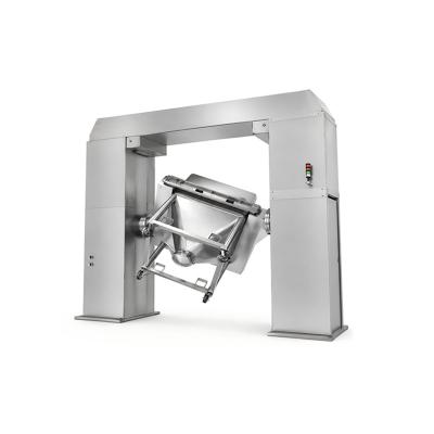 China Double Column Hopper Pharmaceutical Powder Mixer Automatic Lifting Bin Blender Machine for sale