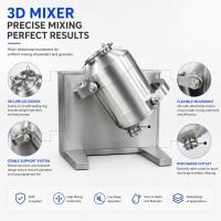 China GMP Pharmaceutical Powder Mixer 3D Motion Multi Directional Industrial Mixing Machine for sale