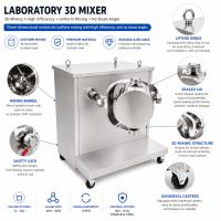 China High Uniformity Lab Pharmaceutical Powder Mixer Three Dimensional Motion Mixer for sale