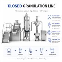 China Enclosed Conveyor Granulation Line Explosion Proof 15kg/Batch Granulation In Pharma for sale