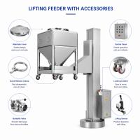 China GMP Pharma Lifter Automatic 500L Hopper Lifting And Feeding Machine for sale