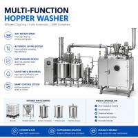China Multi Functional Pharmaceutical Cleaning Equipment IBC Bins Hopper Washing Machine for sale