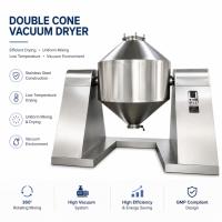 China High Efficiency Double Cone Vacuum Dryer For Pharmaceutical Industry for sale