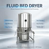 China Stainless Steel Vertical Fluid Bed Dryer Industrial Powder Granule Drying Machine for sale