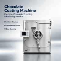 China Fully Temperature Controlled Chocolate Coating Machine For Food rocessing for sale