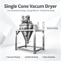 China Low Temperature Single-cone Vacuum Drying Equipment For Powder And Granular Materials for sale