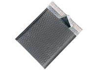 China Matte Black Bubble Mailer 24cm x 33cm Self-Sealing Air Cushion Packaging for sale