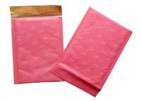 China 340mm Length 250mm Wide Red Kraft Bubble Mailer for sale