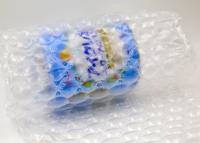 China 330mm Width Inflatable Air Bubble Packaging Film 20 Micron 300m Roll for sale